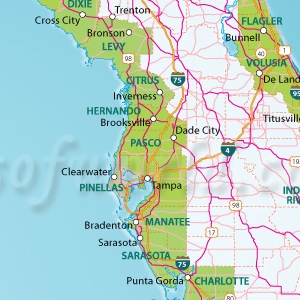 Map Of Coast Of Florida