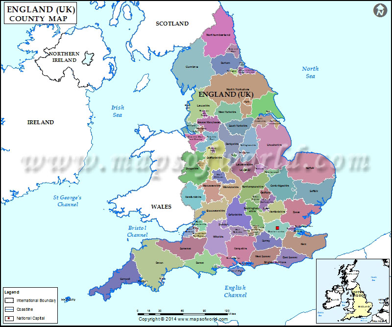 Printable Map Of England Counties Printable Map Of England Counties