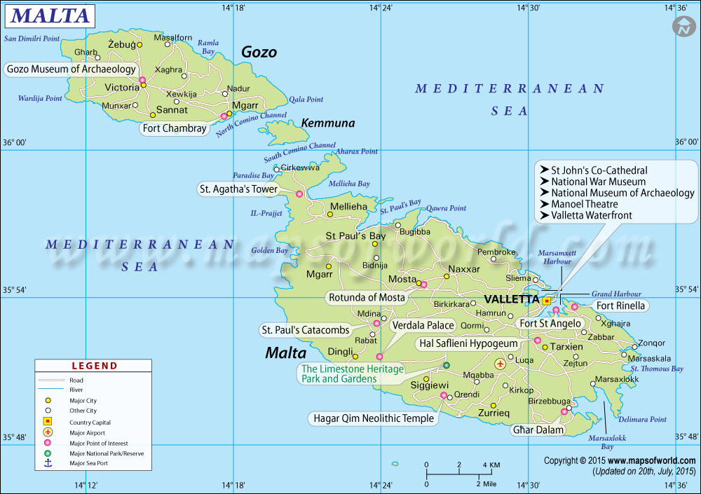 Malta Map Map Of Malta Collection Of Malta Maps
