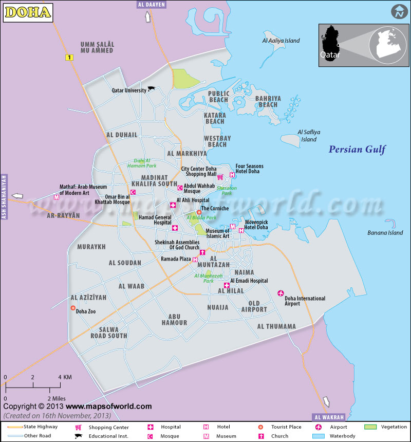 Doha Map Site Doha Master Plans Of New Projects Introduction To