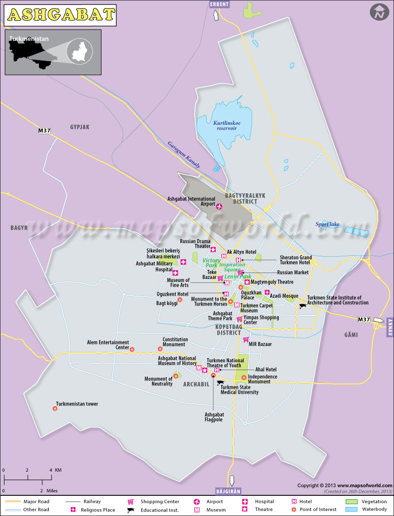 Ashgabat Map Map Of Ashgabat City Turkmenistan Ashgabat Map Map Of Ashgabat City Turkmenistan