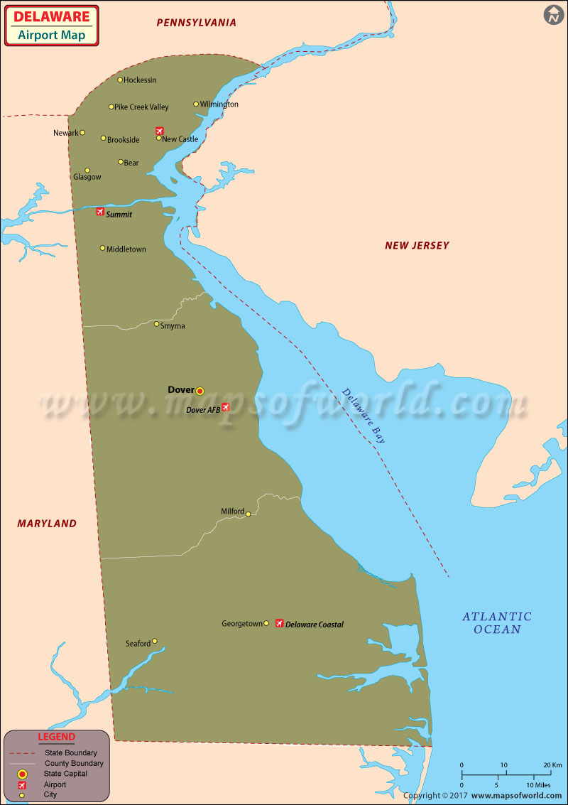 Delaware Airports Map Delaware Airports Delaware Airports Map Delaware Airports