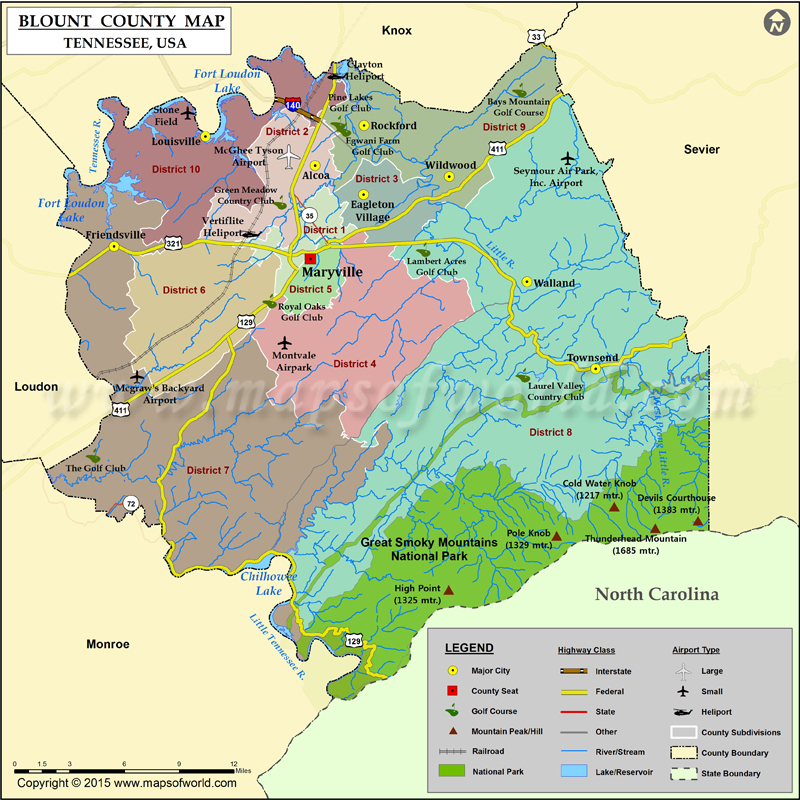 Map Of Blount County Map Of Blount County