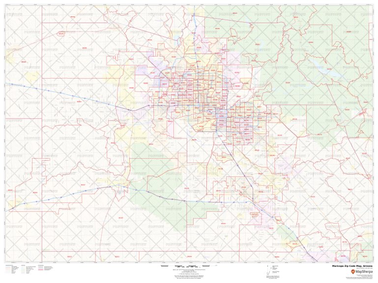 Maricopa County Zip Code Map Printable Maricopa County Zip Code Map Printable