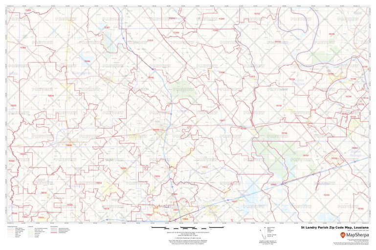 Louisiana Zip Code Map Louisiana Postal Code