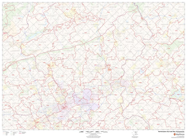 Northampton Zip Code Map Pennsylvania Northampton County Zip Codes Northampton Zip Code Map Pennsylvania Northampton County Zip Codes