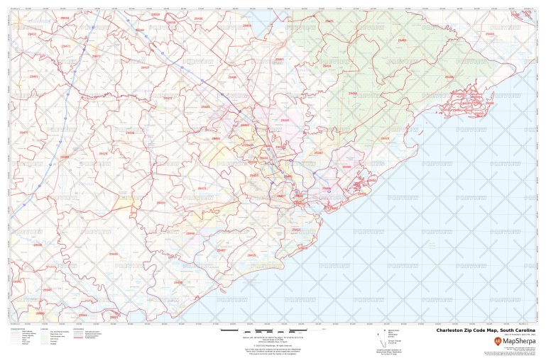 Charleston Zip Code Map South Carolina Charleston County Zip Codes Charleston Zip Code Map South Carolina Charleston County Zip Codes