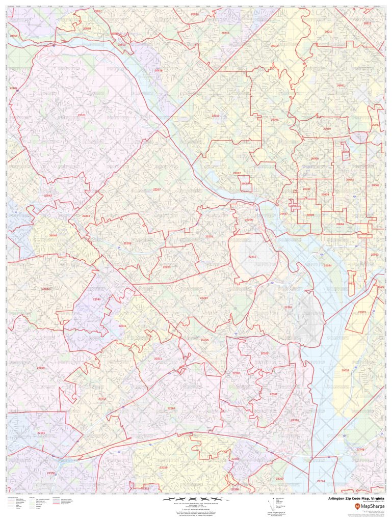 Arlington Zip Code Map Virginia Arlington County Zip Codes Arlington Zip Code Map Virginia Arlington County Zip Codes