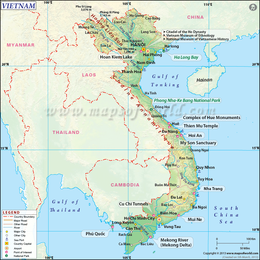 Map Of Vietnam Vietnam Map Collection Of Vietnam Maps
