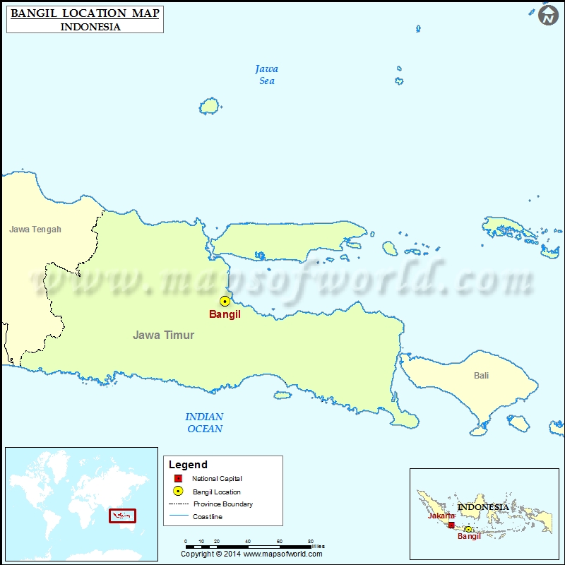Where is Bangil | Location of Bangil in Indonesia Map