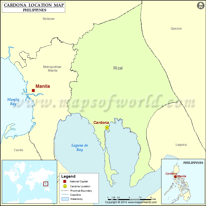 Where is Cardona | Location of Cardona in Philippines Map