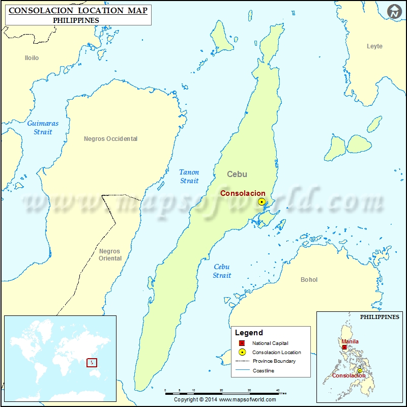 Where is Consolacion | Location of Consolacion in Philippines Map