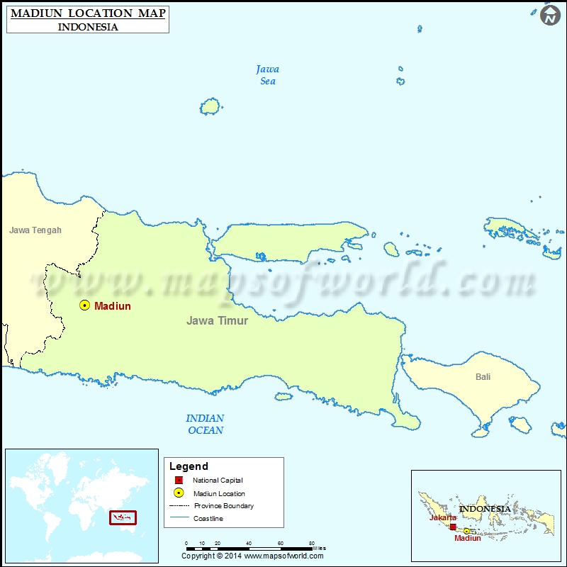 Where is Madiun | Location of Madiun in Indonesia Map