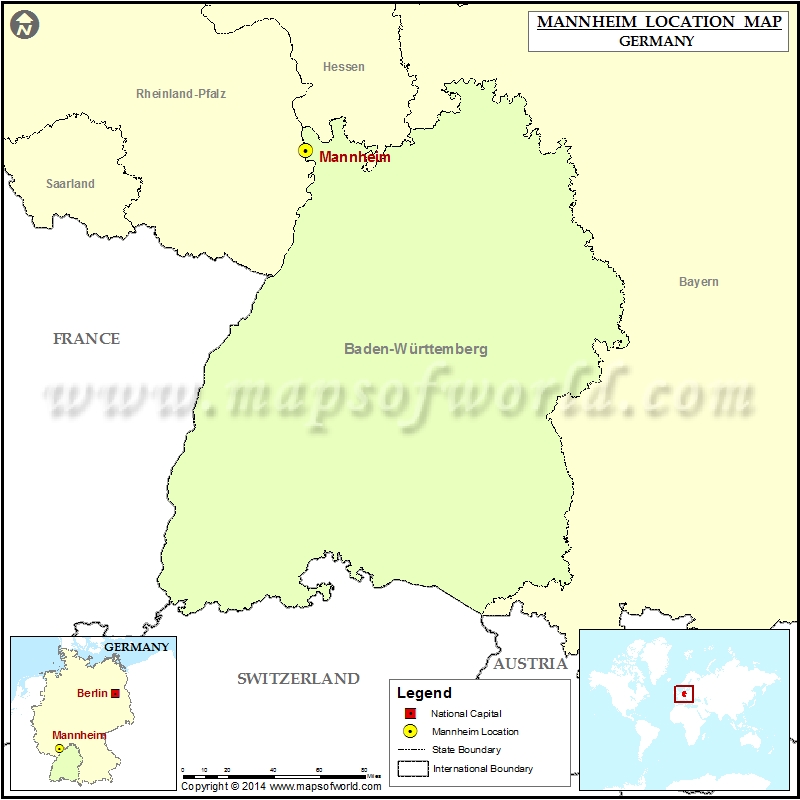 Where Is Mannheim Location Of Mannheim In Germany Map