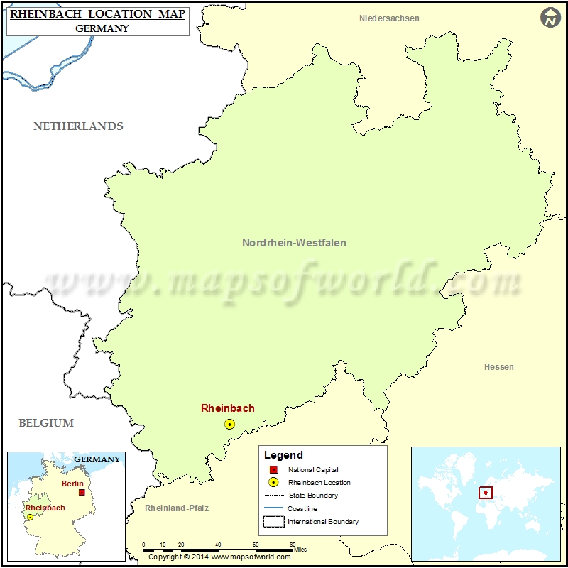 Where is Rheinbach | Location of Rheinbach in Germany Map