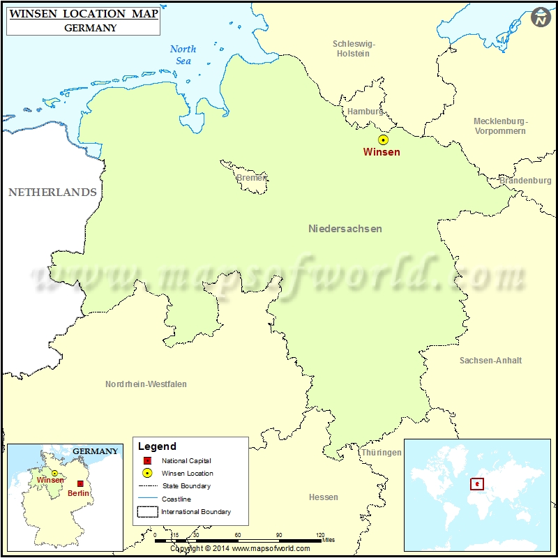 Where is Winsen | Location of Winsen in Germany Map